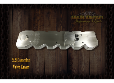 03-05 5.9 Cummins Billet Aluminum Valve Cover - G&R Performance Diesel
